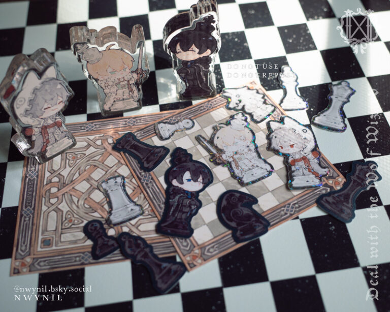 Chess Board Sticker Set – Homu